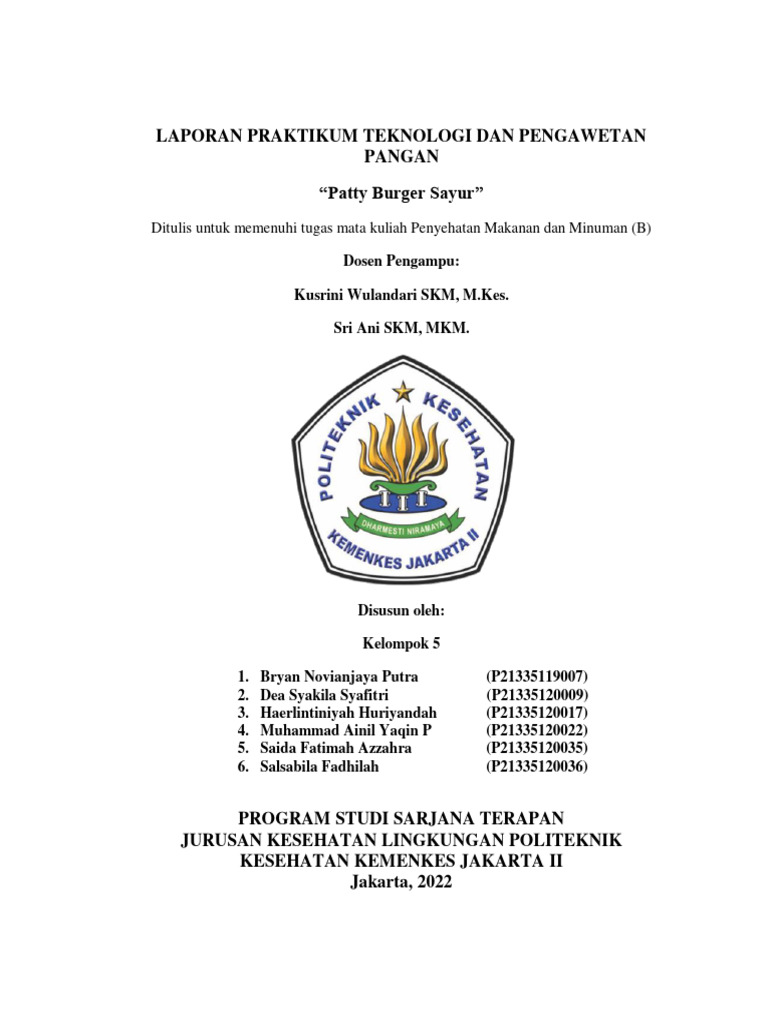 Kel. 1 - Laporan Praktikum Teknologi Dan Pengawetan Pangan | PDF