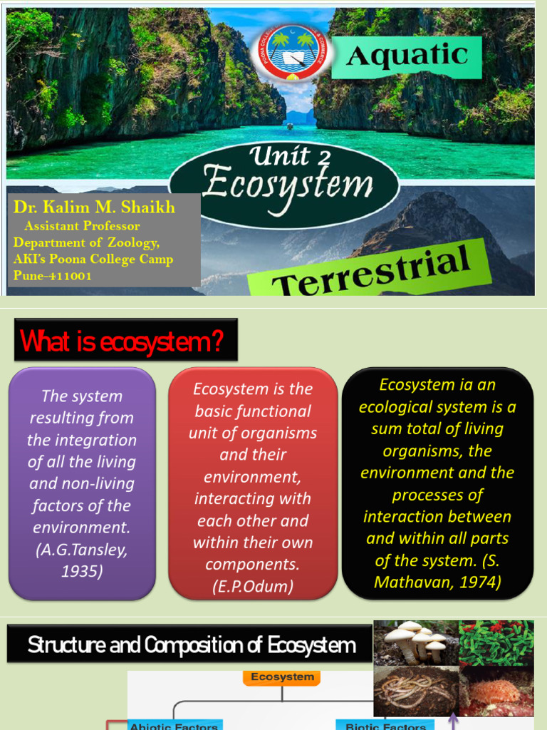 Unit 2. Ecosystem | PDF | Ecology | Ecosystem