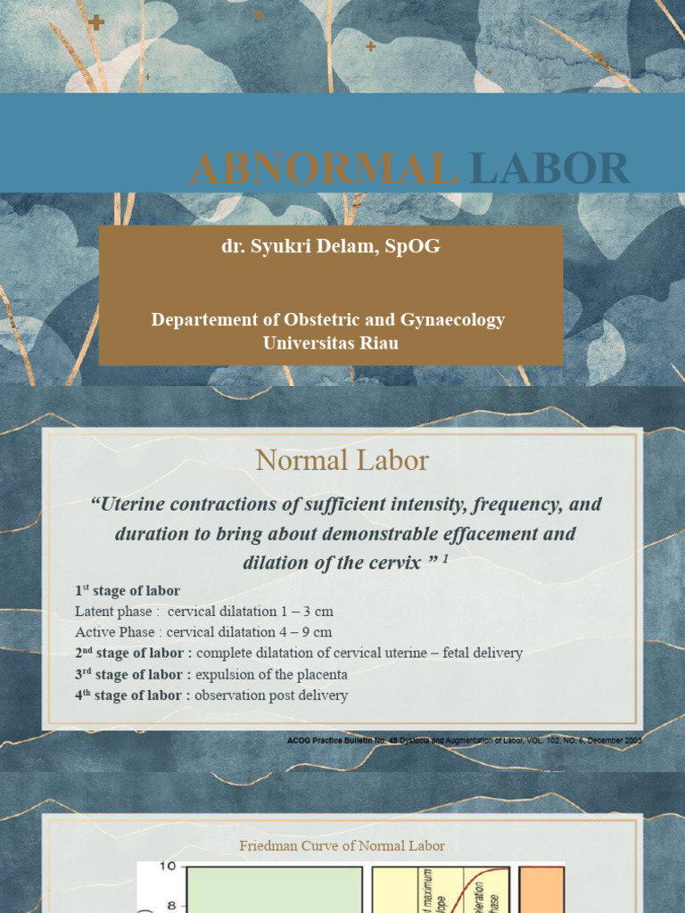 (Modul) Abnormal Labor | Download Free PDF | Childbirth | Pelvis