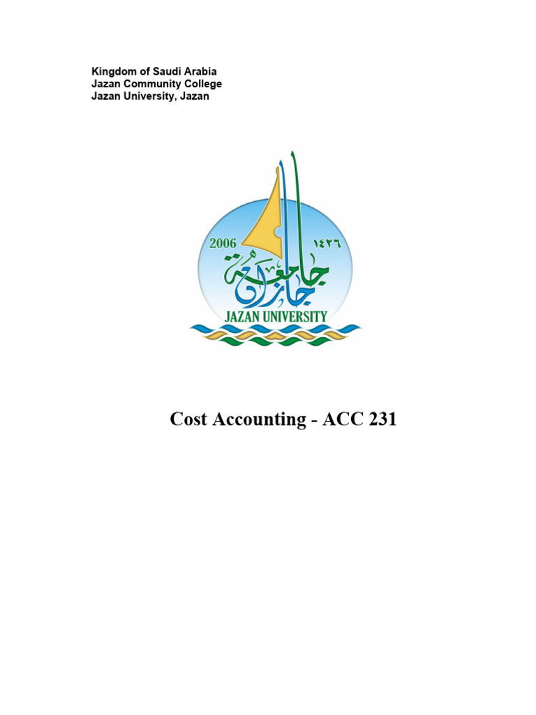 ACC 231 Cost Accounting 2022 | PDF | Cost Accounting | Management ...
