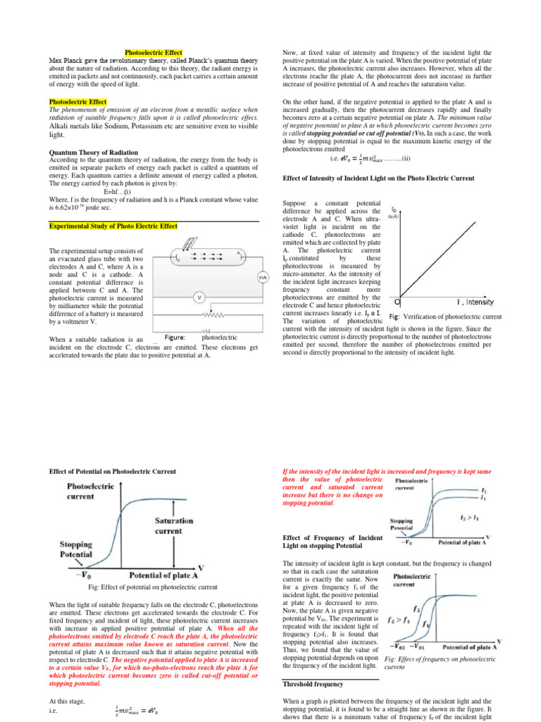 The-Photon | PDF | Photoelectric Effect | Electromagnetic Radiation