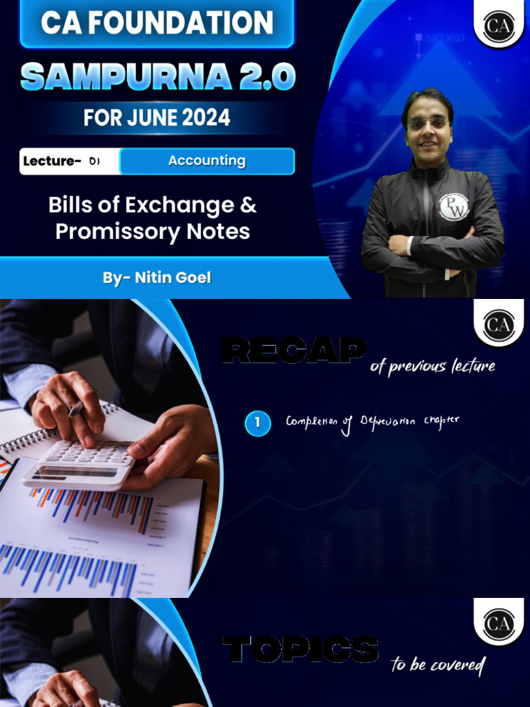 Bills of Exchange & Promissory Notes 01 - Class Notes | PDF ...