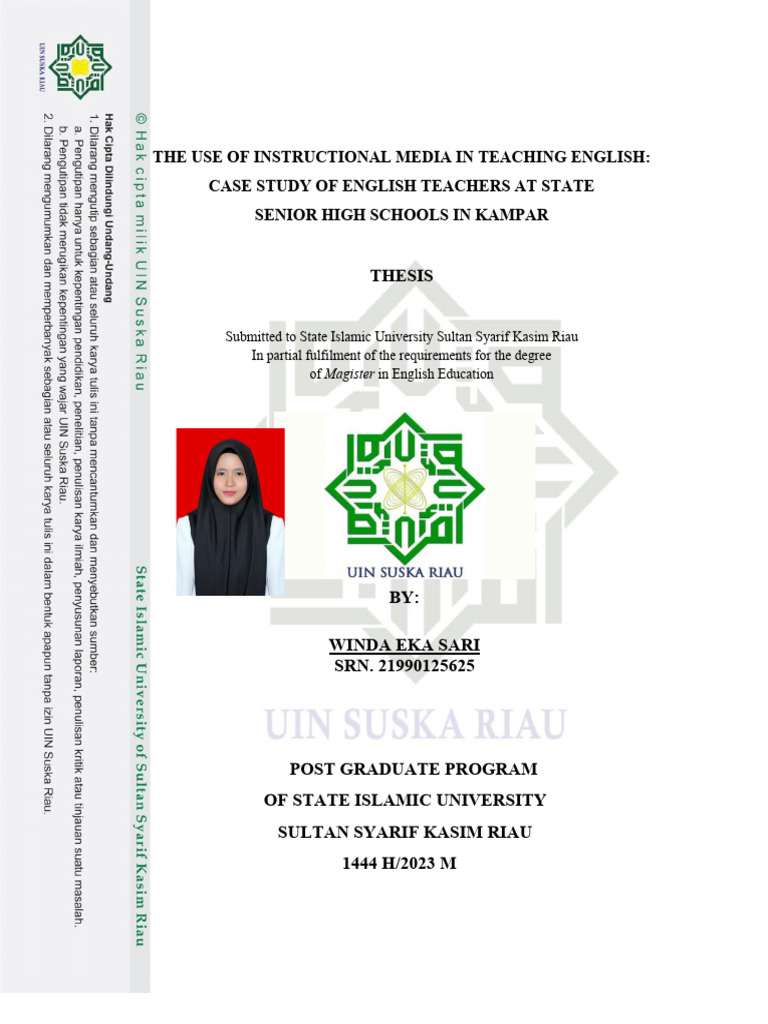 Thesis Lengkap Winda Eka Sari | PDF | Teachers | Learning