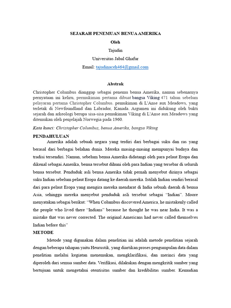 Penemuan Benua Amerika | PDF