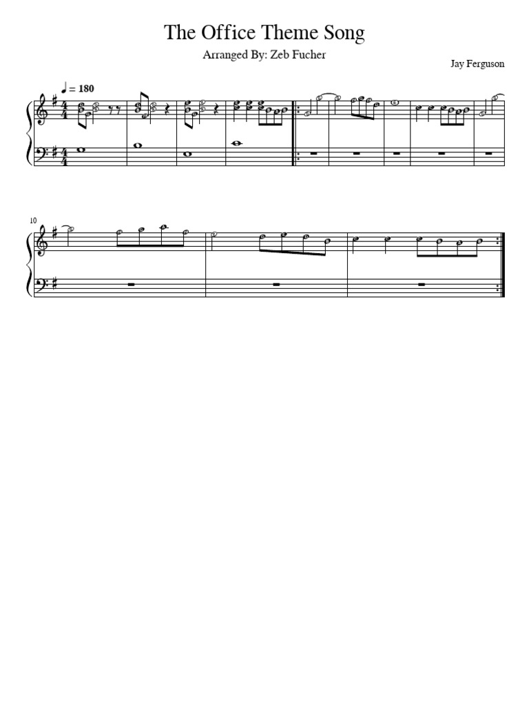 The Office Theme Song | PDF