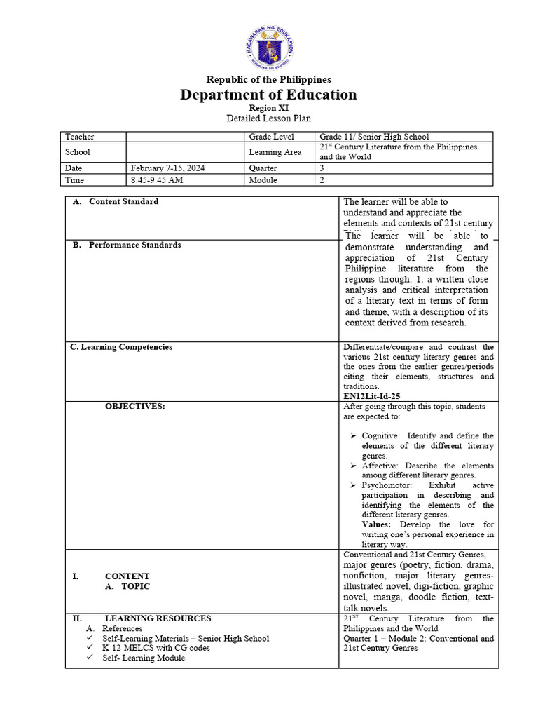 3 DLP Literature Q3 | Download Free PDF | Non Fiction | Genre