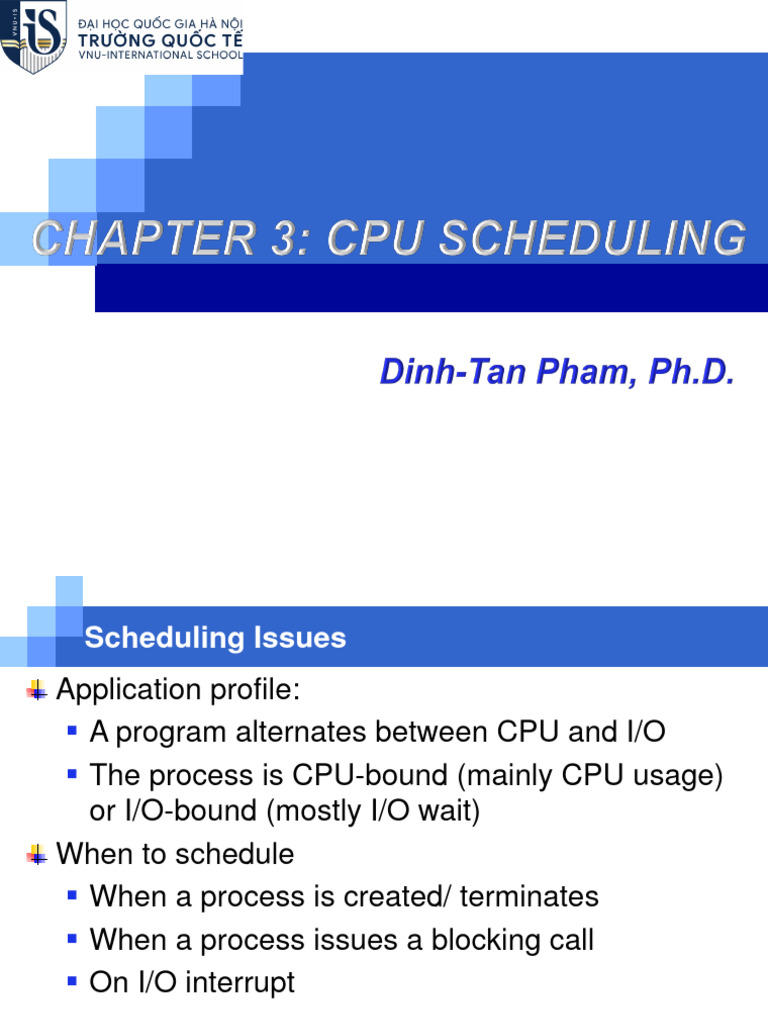 Ch03 CPU Scheduling | Download Free PDF | Scheduling (Computing) | Process (Computing)
