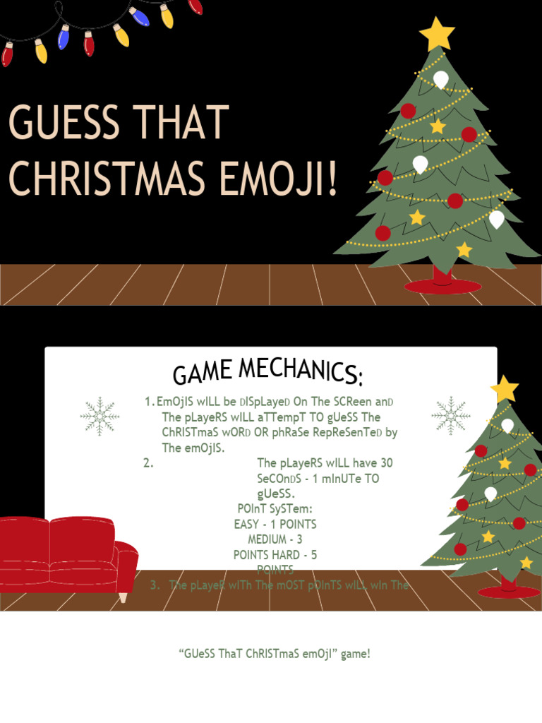 Christmas Emoji Guessing Game | PDF