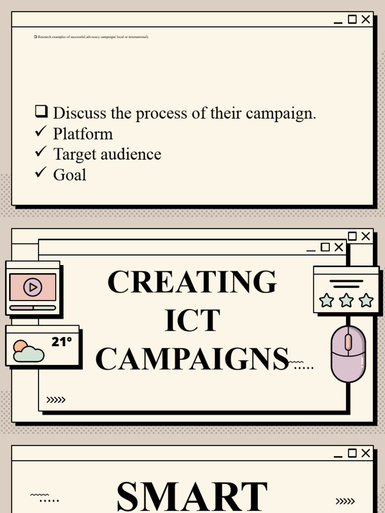Ict Campaign | Download Free PDF | Goal | Infographics