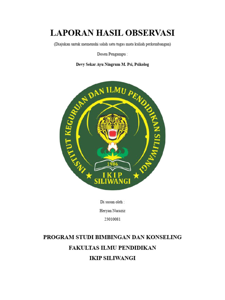 Laporan Hasil Observasi | PDF