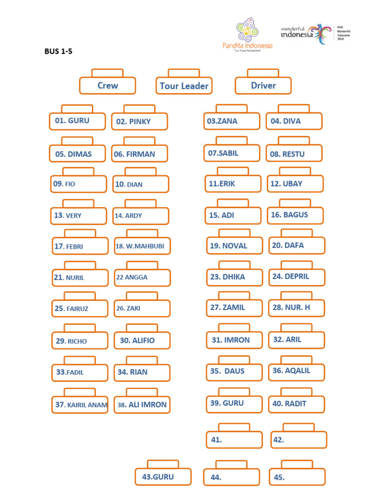 Tour Bus Crew Roster | PDF