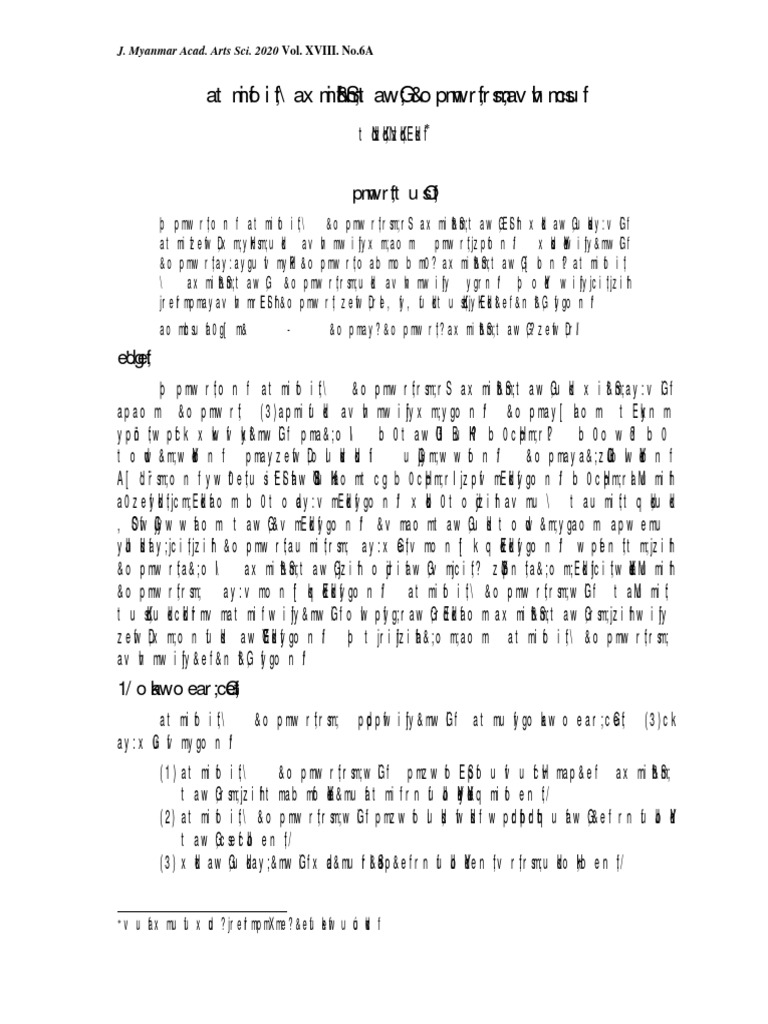 Myanmar Academic Journal Volume 18, Issue 6A | PDF | Trigonometric ...