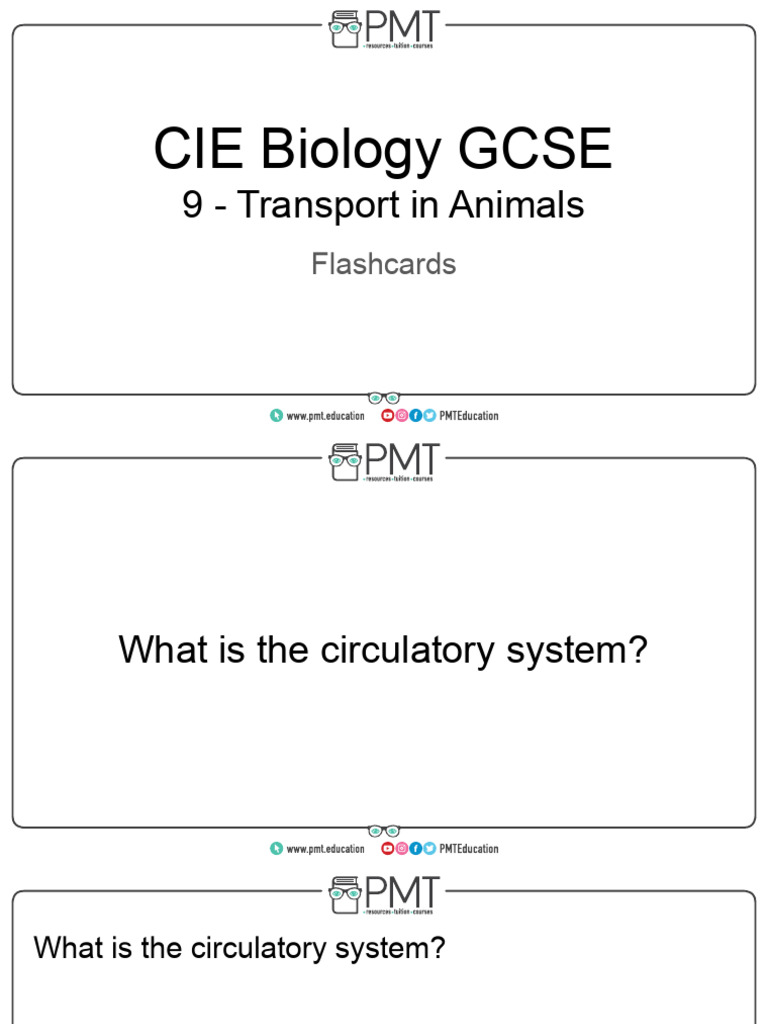 Flashcards - Topic 9 Transport in Animals | PDF | Heart | Atrium (Heart)
