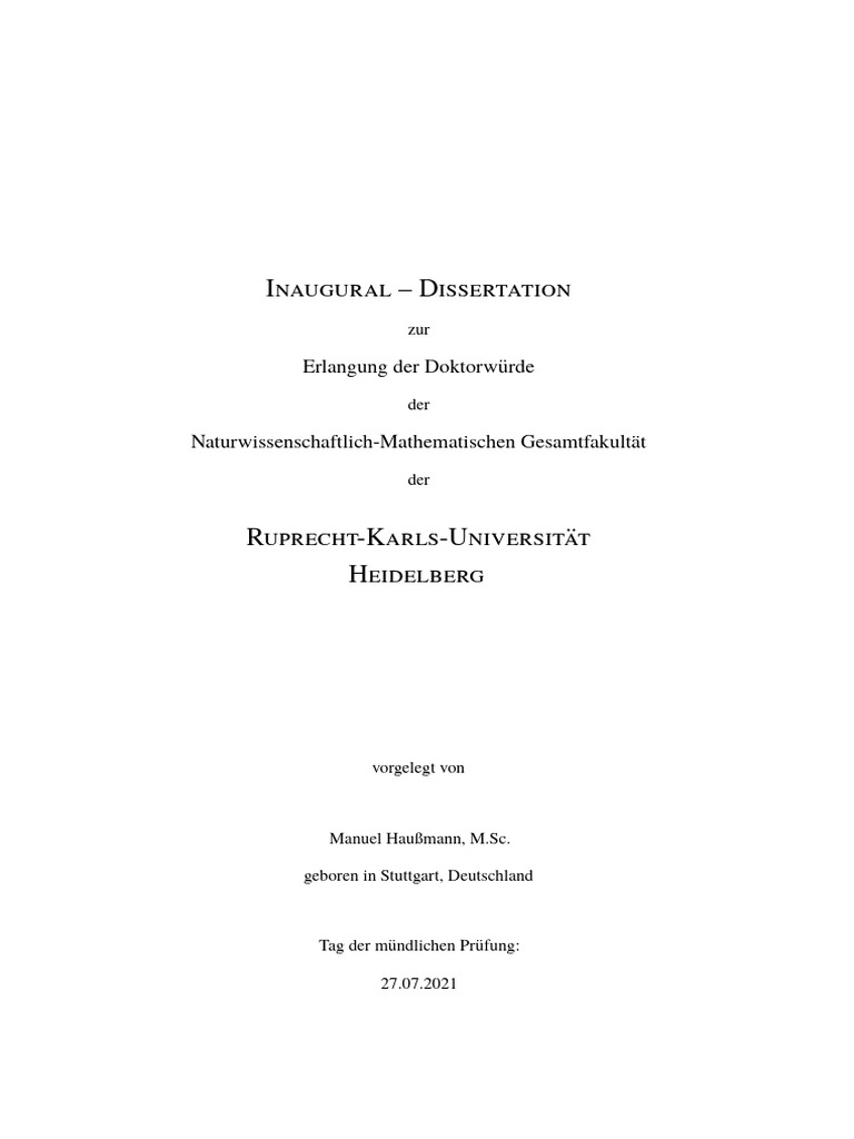 Thesis 2021 Bayesian Neural Network For Probablistic Machine Learning Diss Pdfaversion Pdf