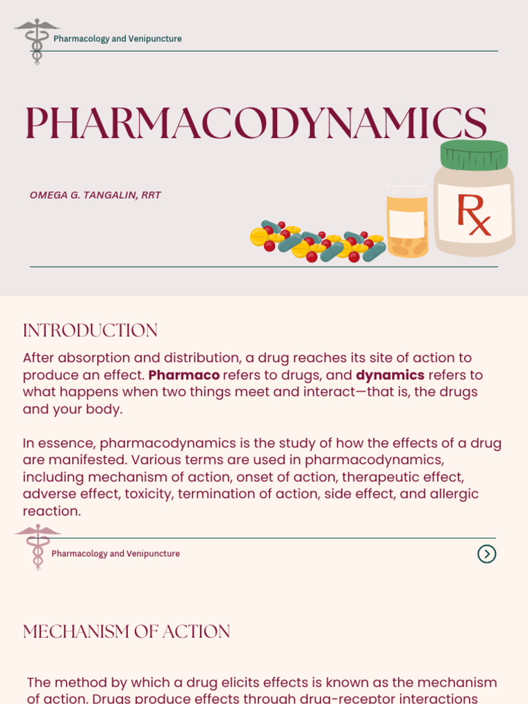 Pharmacodynamics | PDF | Receptor Antagonist | Pharmacology