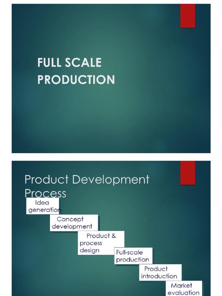 Full Scale Production | PDF