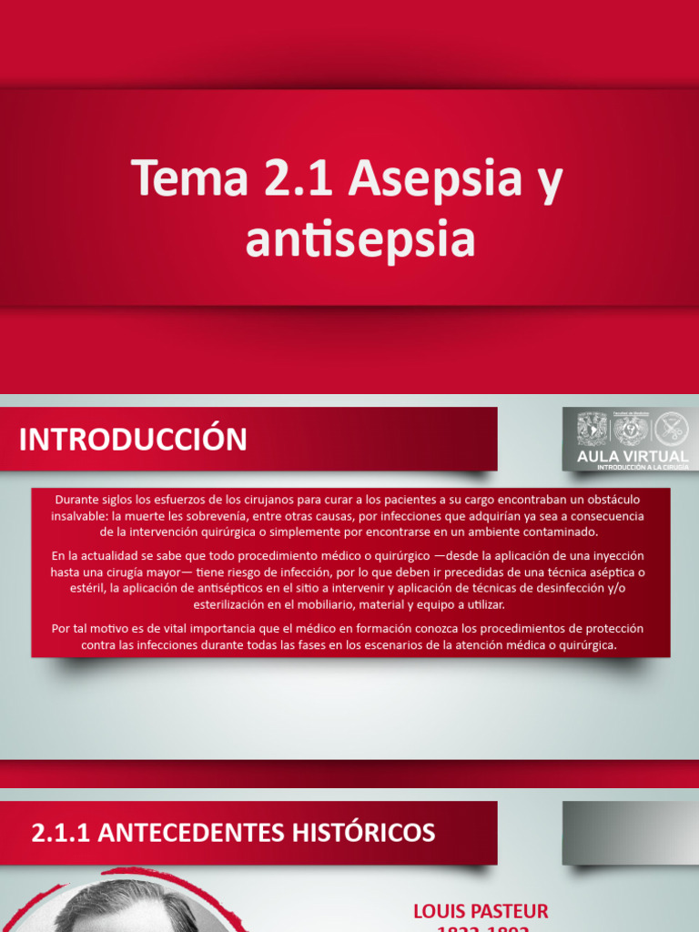 Asepsia y Antisepsia | Descargar gratis PDF | Esterilización ...