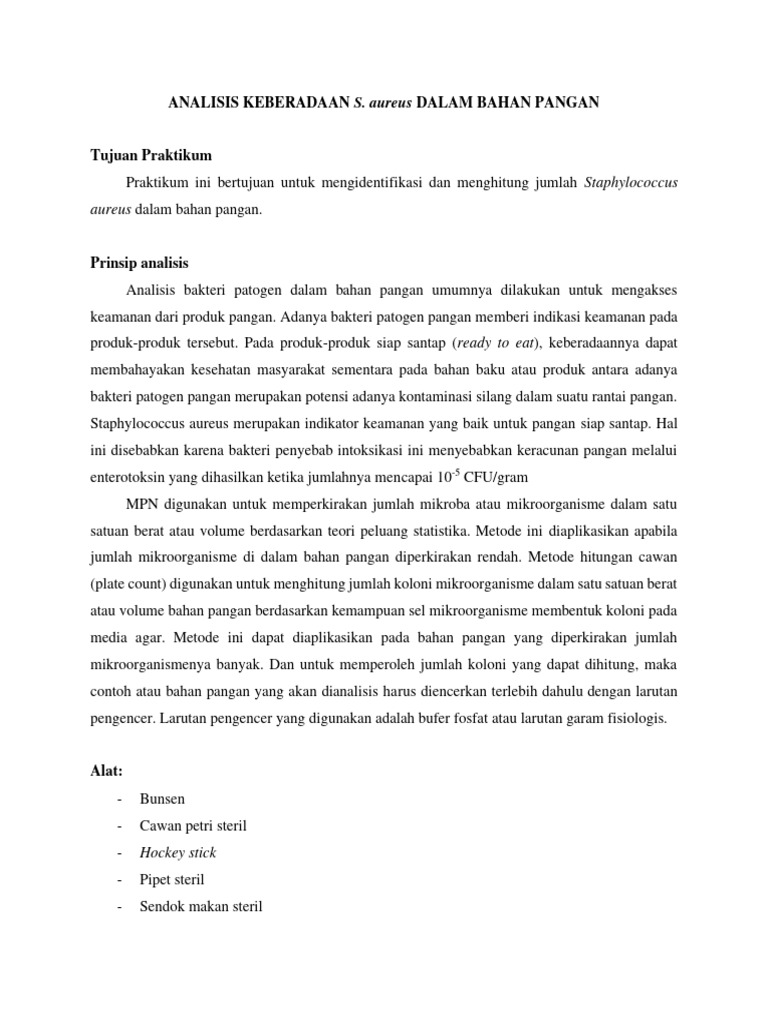(Prak 2) Analisis Bakteri Patogen | PDF