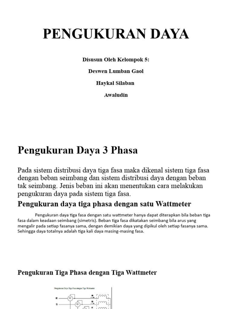 Pengukuran Daya | PDF