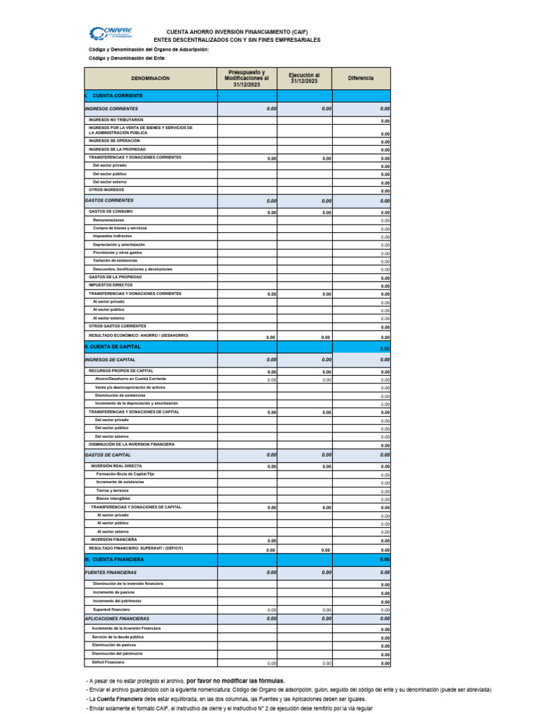 CAIF 2023 Informe Global | PDF | Ahorro | Balance presupuestario del gobierno