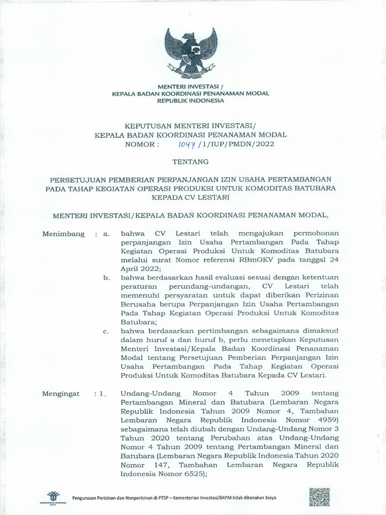 Share - SK Iup Op New 1047.1.iup - PMDN.2022 | PDF