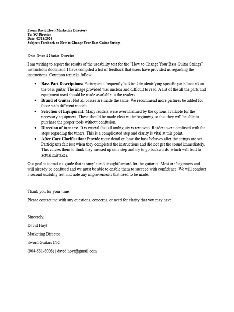 Memo and Email Track Changes | PDF | Guitars | Usability