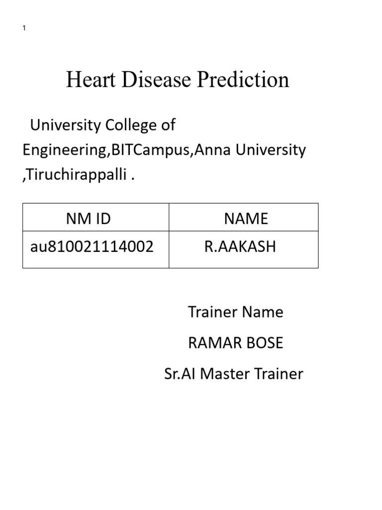 Heart Disease Prediction-02-1 | PDF | Machine Learning | Logistic ...