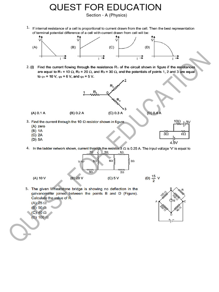 Class 12 IIT Test 1 Final | PDF