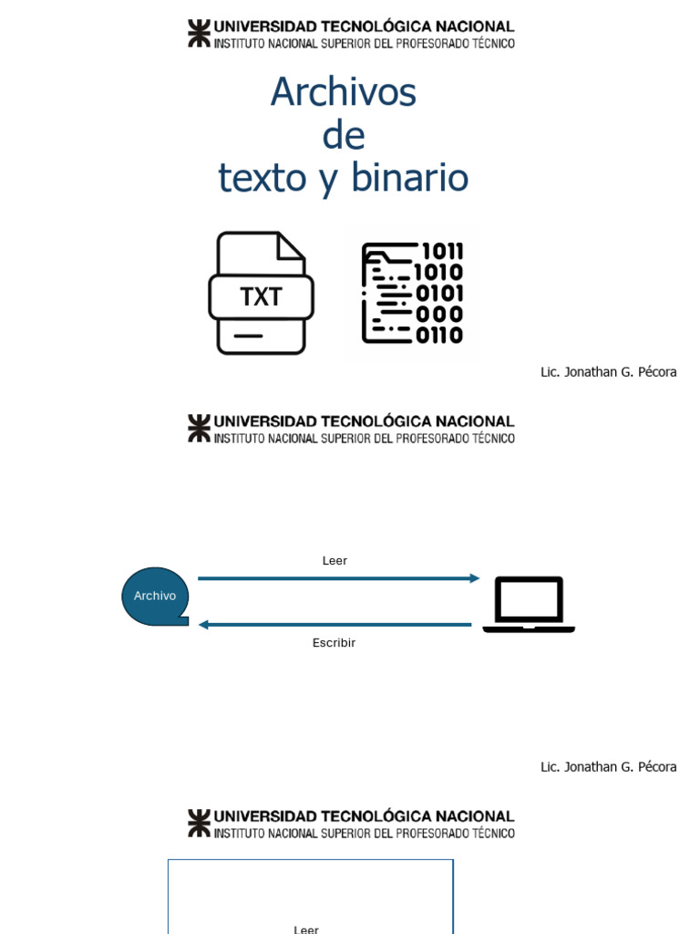 Archivos de Texto y Binario | Descargar gratis PDF | Archivo de ...