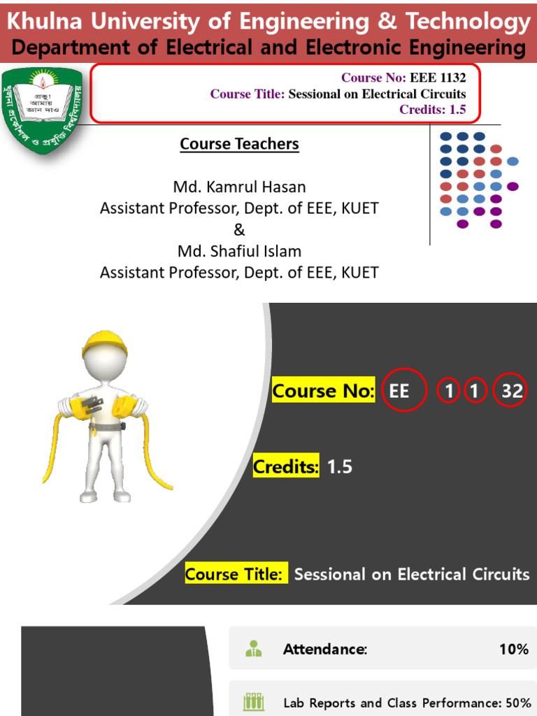 1647287721introductory Class On EEE 1132 MTE 20 | PDF | Electrical Network | Voltage