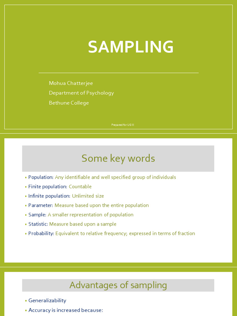 SAMPLING | PDF | Sampling (Statistics) | Stratified Sampling SAMPLING | PDF | Sampling (Statistics) | Stratified Sampling