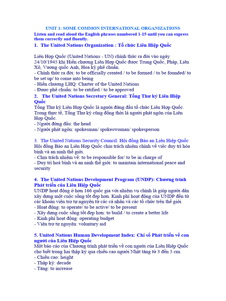 United Nations - UN | PDF