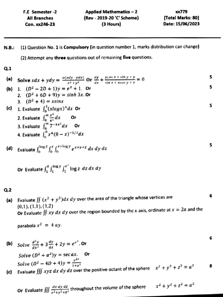 MATHS Model Paper - 1 | PDF | Geometric Objects | Mathematical Analysis