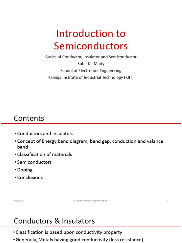 9.a.semi Intro | PDF | Semiconductors | Doping (Semiconductor)