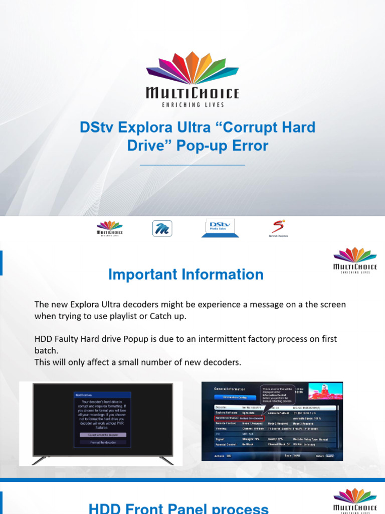 Front Panel HDD Format | PDF