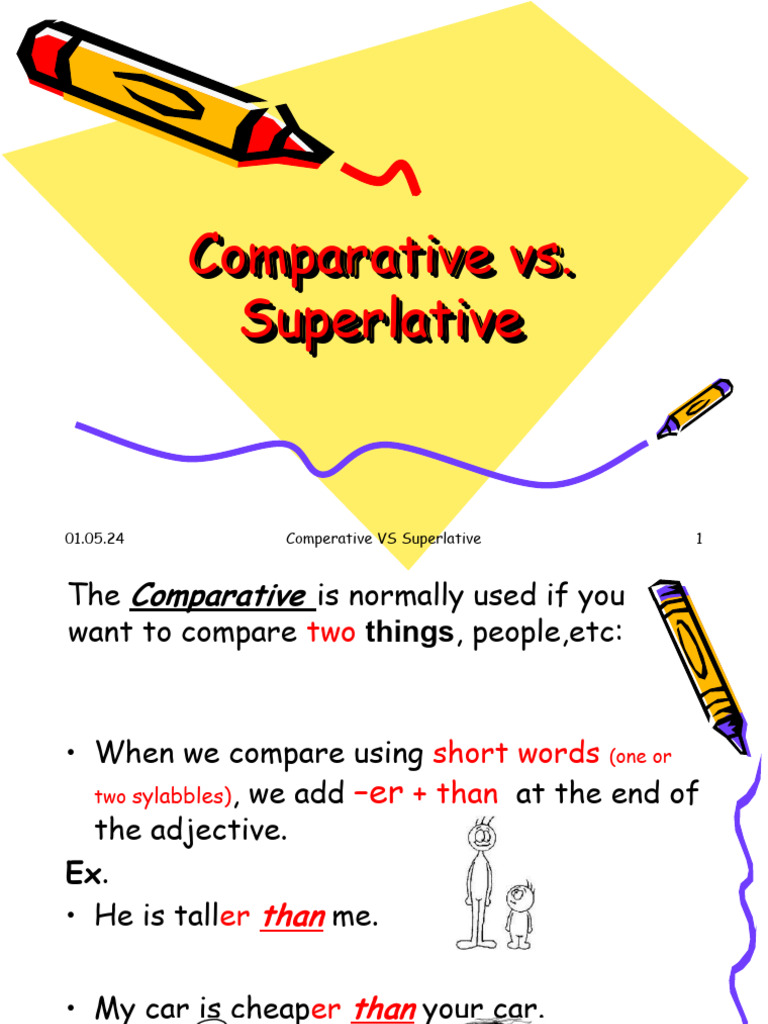 Comparative and Superlative Adjectives Fun Activities Games Grammar ...