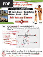 Class 7 Math Worksheet: Lines & Angles | PDF | Angle | Trigonometry