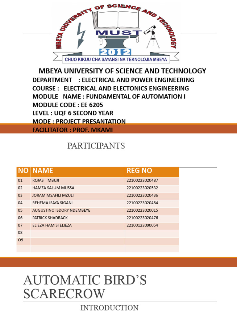 Automatic Bird's Scarecrow | PDF | Machines | Sound