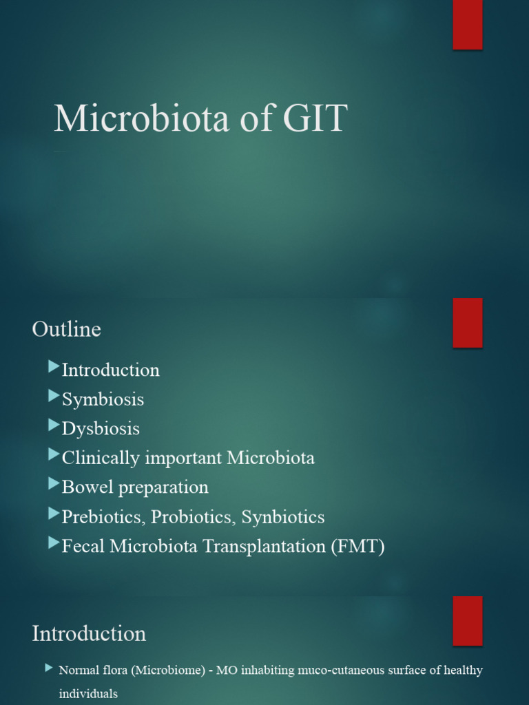 D-Microbiota of GIT | Download Free PDF | Medical Specialties | Clinical Medicine