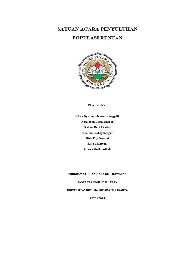 SAP Agregat Komunitas Populasi Terlantar | PDF