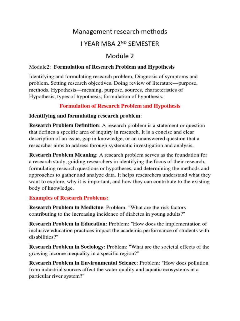 MRM 2 | PDF | Type I And Type Ii Errors | Hypothesis