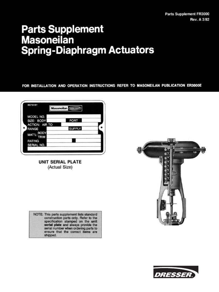 FR3000-3738 Actuator | PDF
