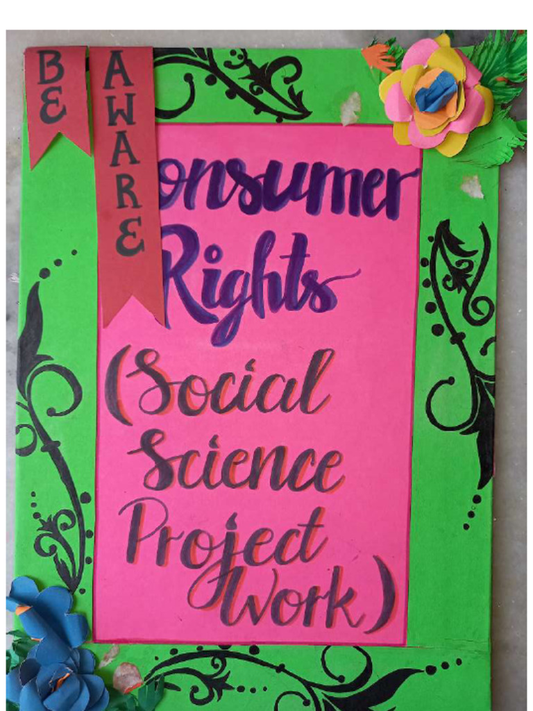 Consumer Rights Project Sample For Reference | PDF