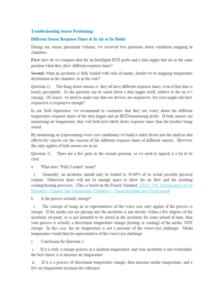 Troubleshooting Sensor Positioning Download Free Pdf Sensor