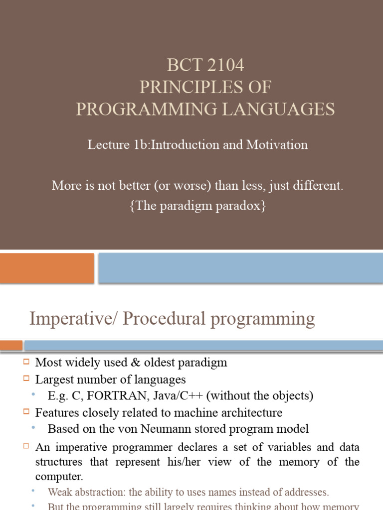 2 Imperative and Procedural Programming | PDF | Functional Programming | Function (Mathematics)
