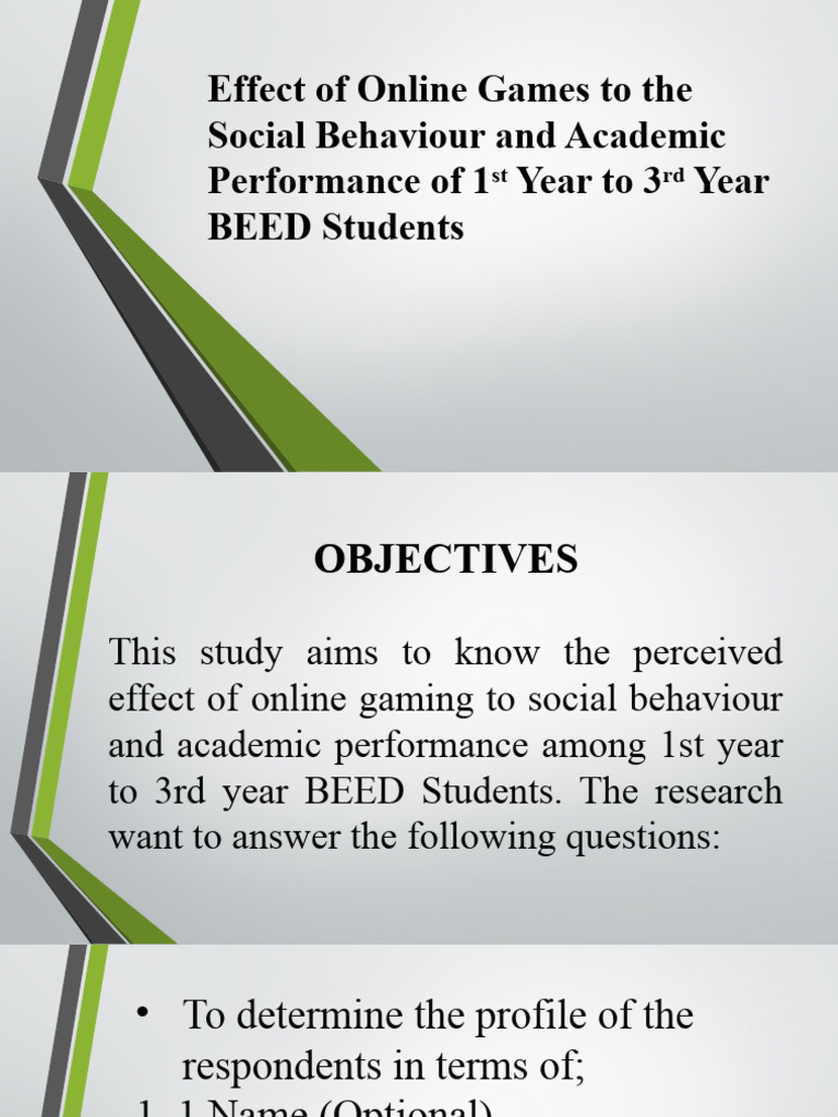 Effect of Online Games To The Social Behaviour | PDF | Questionnaire ...