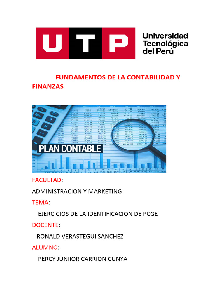 Ejercicio de Identificacion Del Pcge | PDF | Contabilidad | Economias