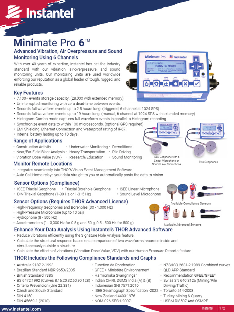 720B0002 Minimate Pro 6 Specifications Rev 14 | PDF | Microphone ...