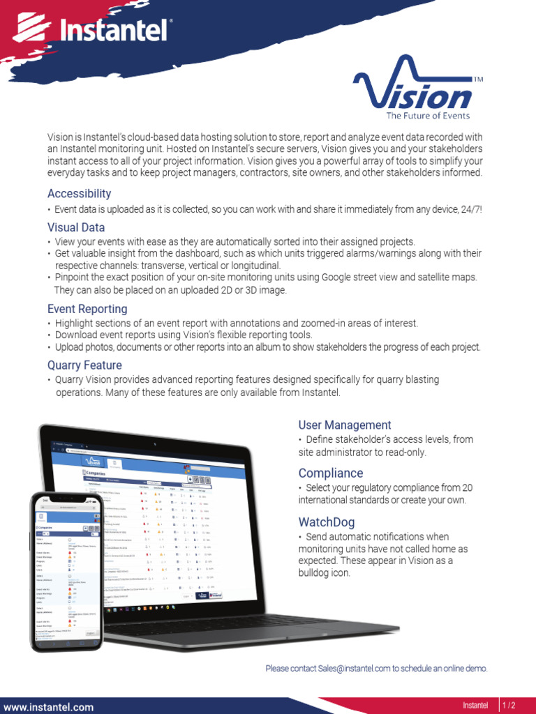 M7078 Vision Spec Sheet-Rev 02 | PDF | Software | Information Technology