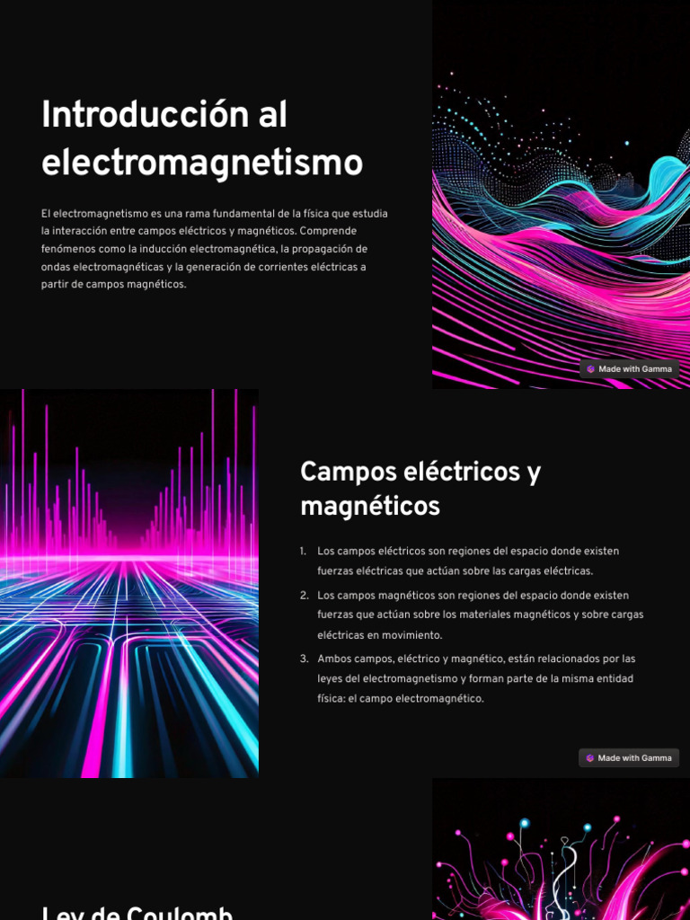 Introducción al Electromagnetismo | PDF | Electromagnetismo | Electricidad
